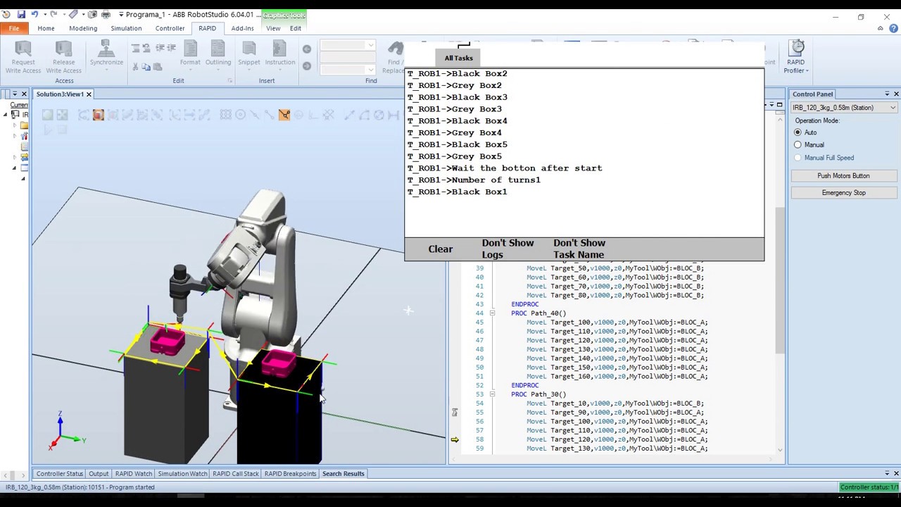 Robotstudio N 02 Programming Rapid Abb Youtube