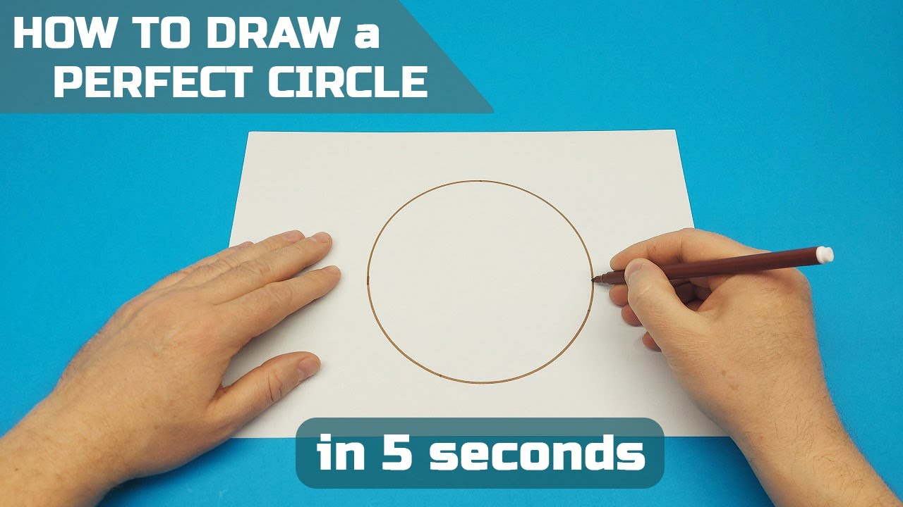 How To Draw A Perfect Circle Freehand In 5 Seconds Youtube