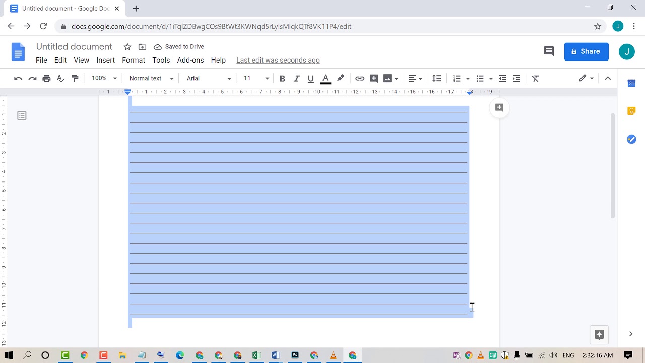 How To Make Lined Paper In Google Docs Youtube