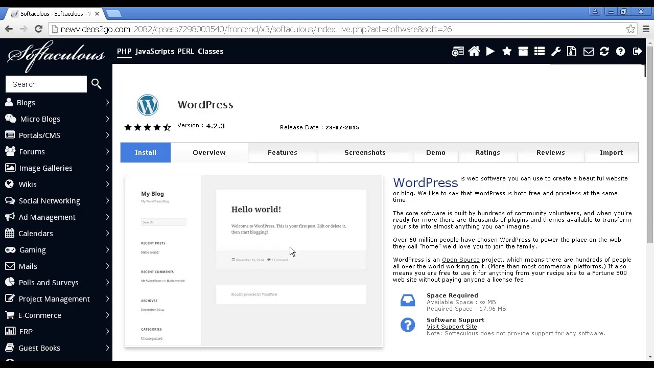 How To Install Wordpress Org On Your Site Part 1 Wordpress Blog
