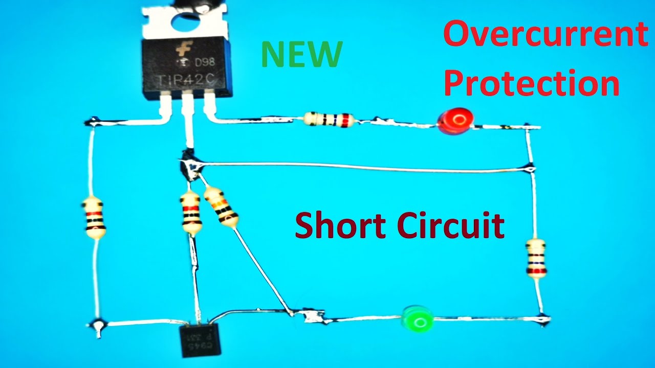 Basi̇t Transi̇störlü Kisa Devre Koruma Devresi̇ Diy Short Circuit