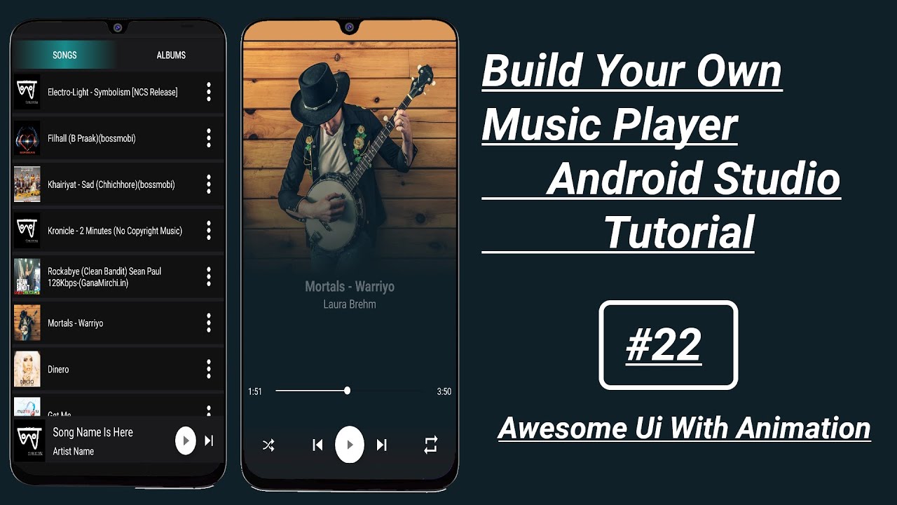 How To Develop Audio Player Android Studio Tutorial Minimized