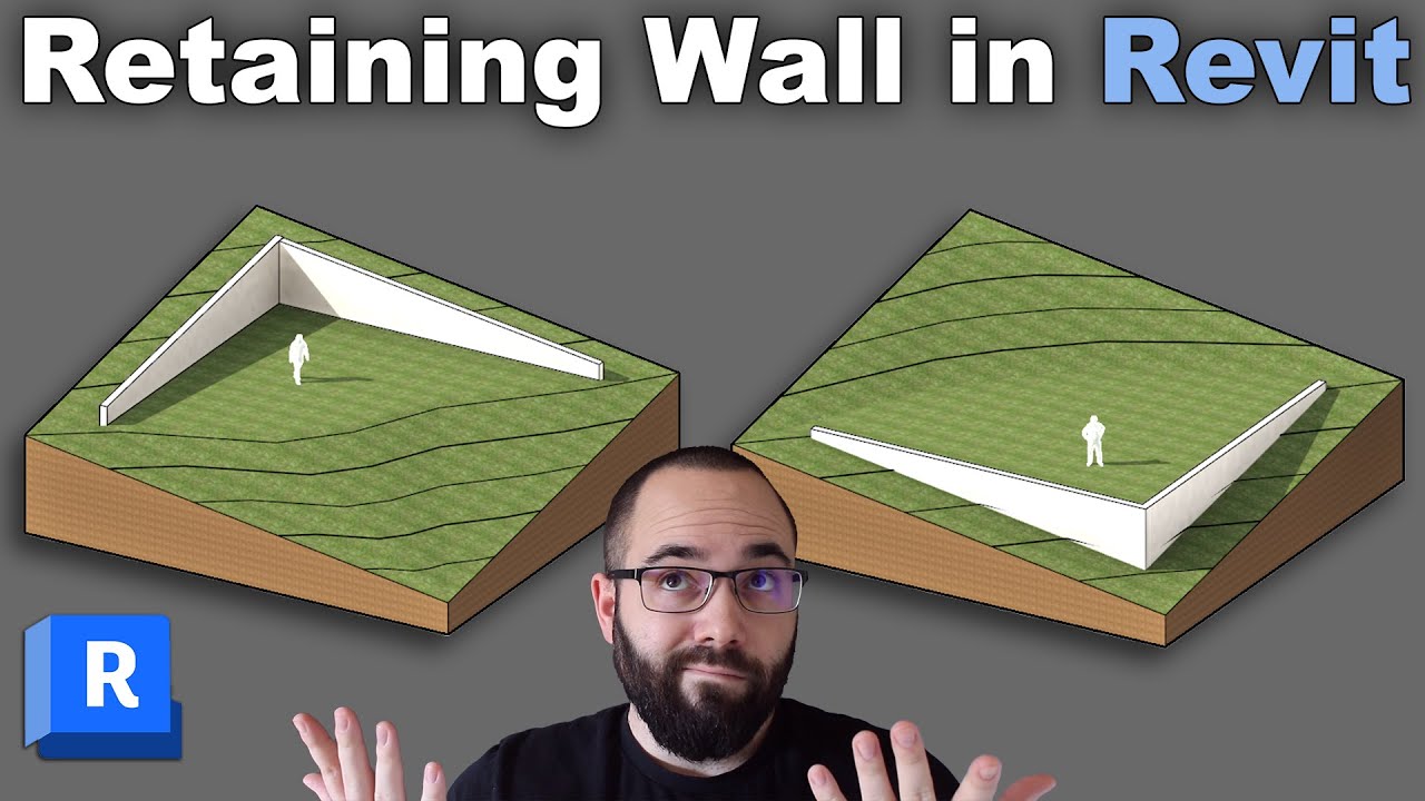 Retaining Wall In Revit Tutorial Youtube