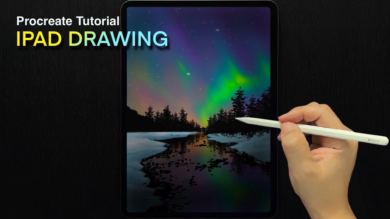 Ipad Drawing Tutorial Northern Lights Youtube