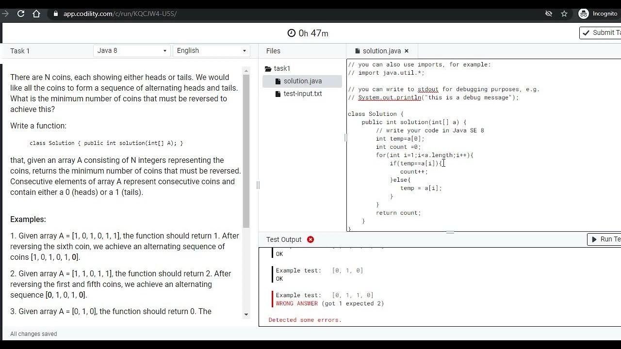 Java Developer Codility Exam Sync Tech Youtube