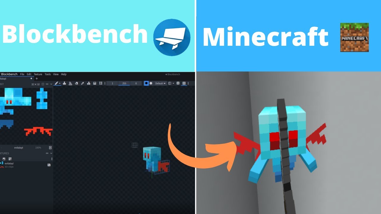 How To Make Your Own Mobs In Minecraft Using Blockbench Youtube