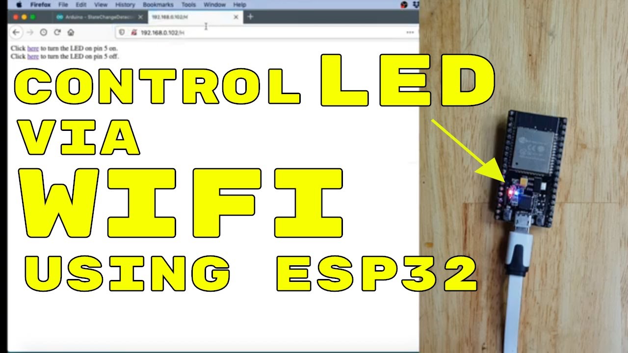 Esp32 Wifi Led Control How To Control Led Via Web Browser Url
