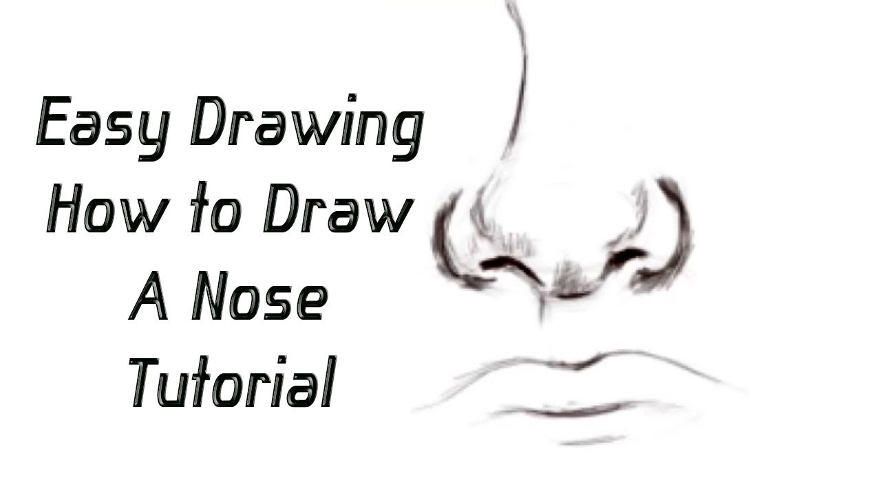 How To Draw A Human Nose Step By Step For Kids
