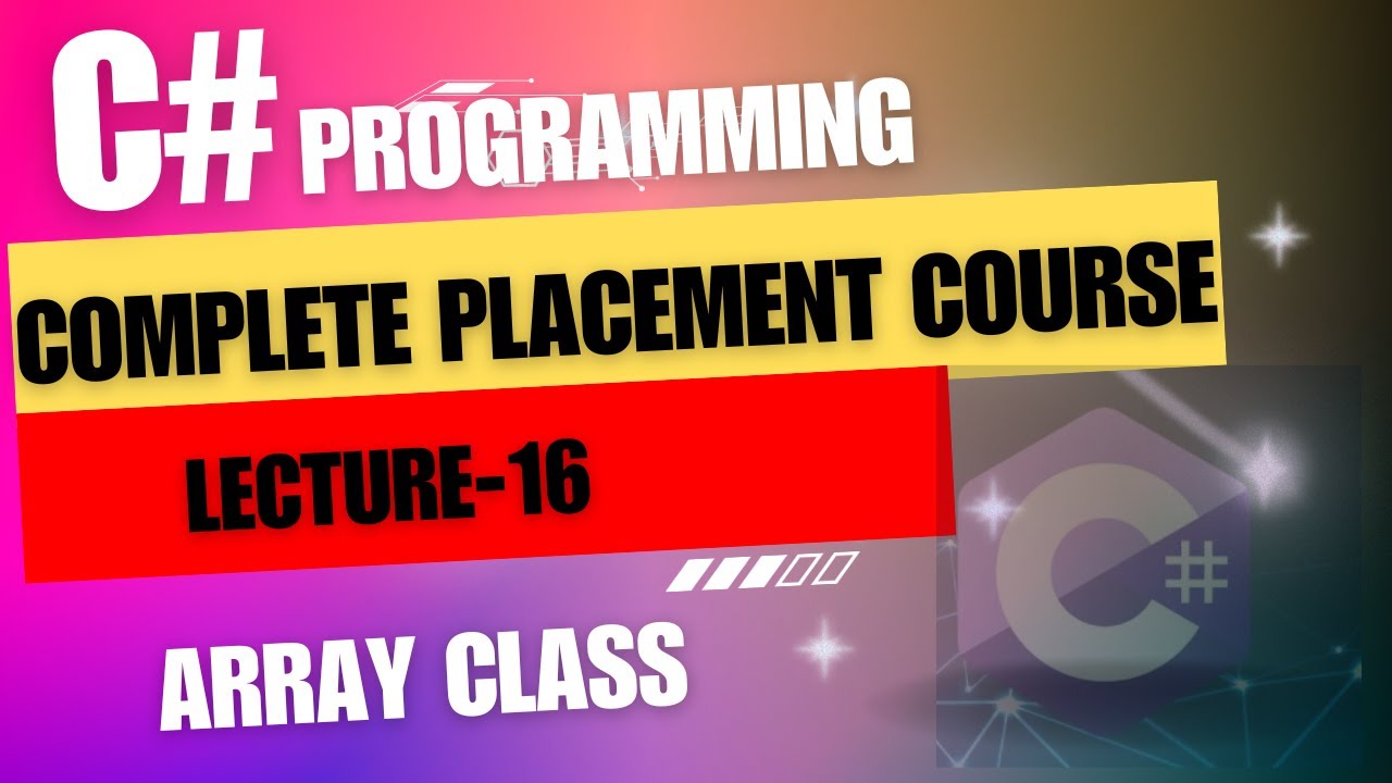 C Array Class C Programming Complete Placement Course Youtube