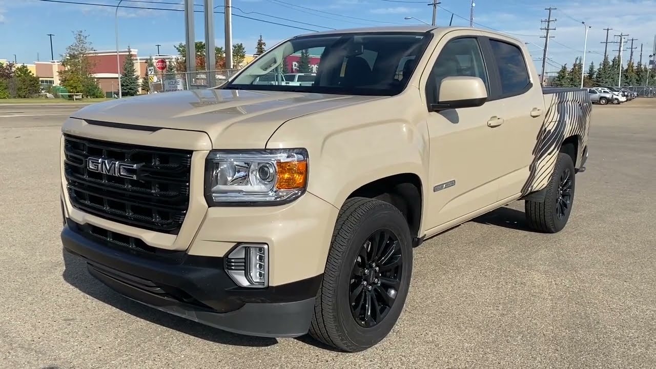 Tan 2021 Gmc Canyon Elevation Review Wolfe Gmc Buick Edmonton Youtube