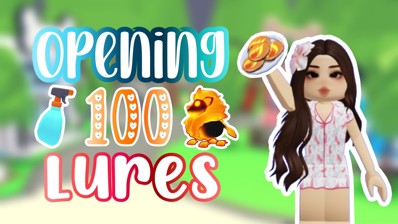 Opening 100 Lures Adopt Me Youtube