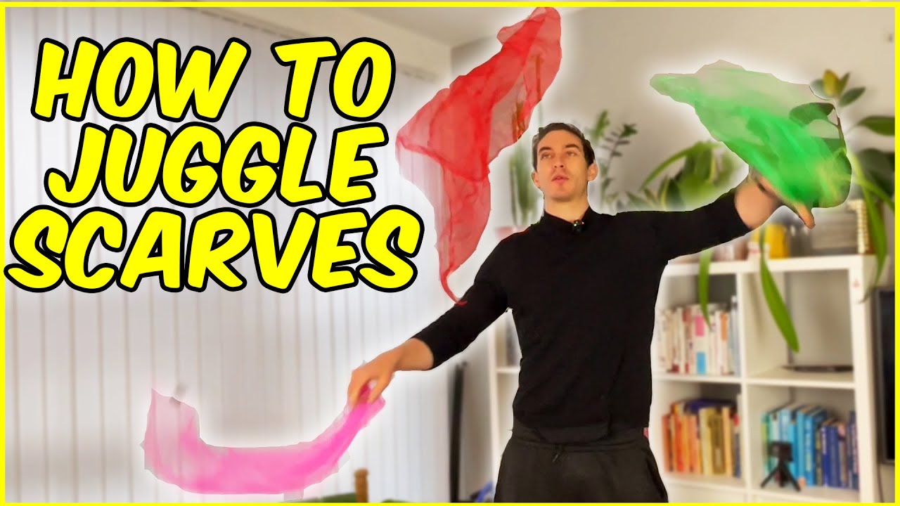 How To Juggle 3 Scarves Scarf Juggling Tutorial Youtube