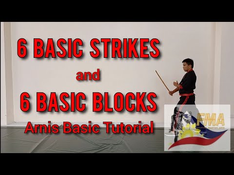 6 Basic Strikes And 6 Basic Blocks Arnis Tutorial Youtube