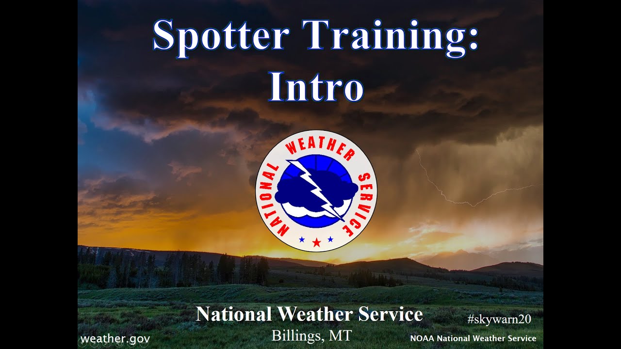 Severe Spotter Training Part 1 Introduction Youtube