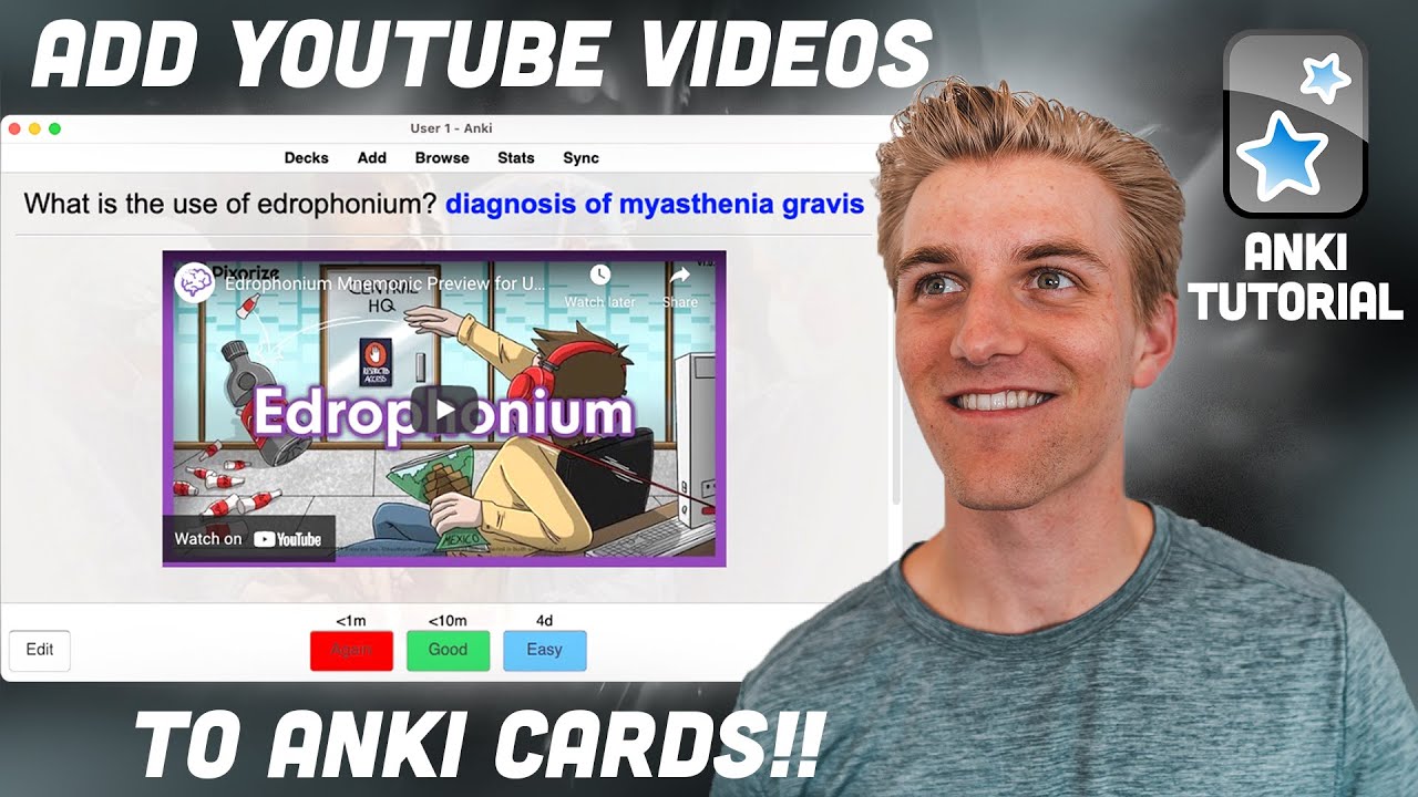 How To Add Youtube Videos To Anki Cards Simple Tutorial Youtube