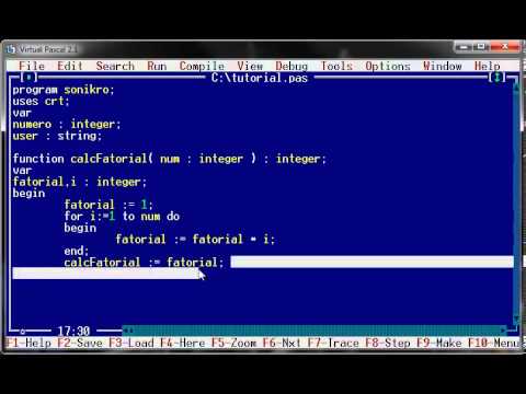Tutorial Procedure E Functions Pascal Youtube
