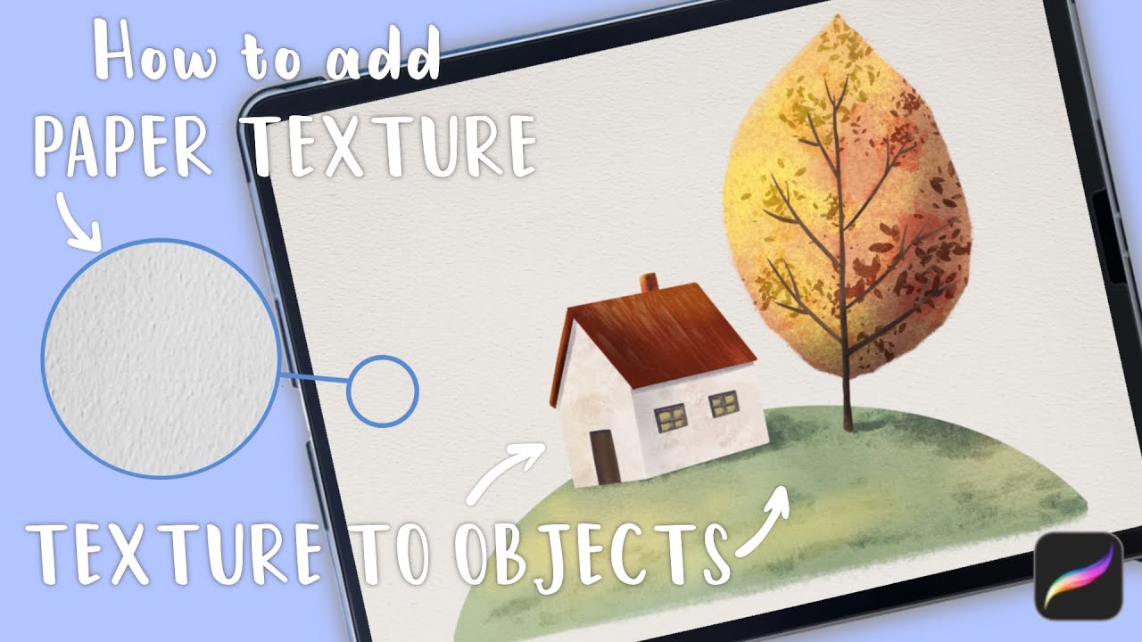 3 Ways To Add Paper Texture Texture To Objects In Procreate