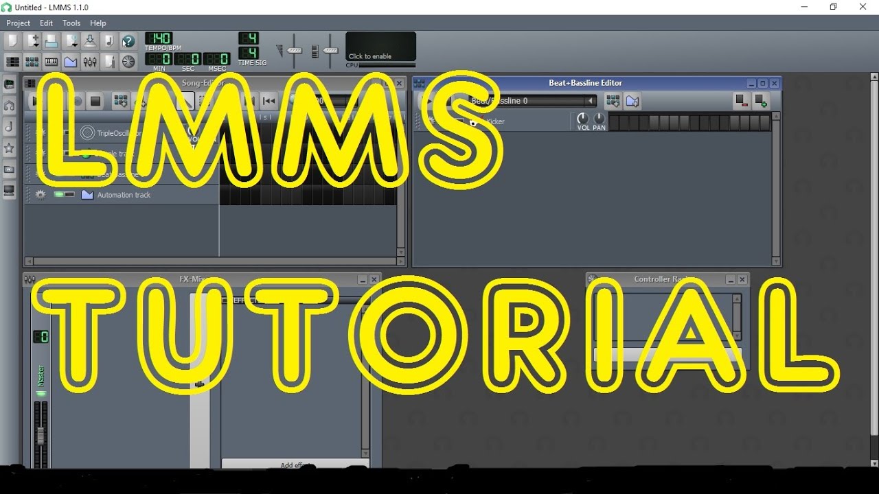 Lmms Tutorial How To Make An 808 Youtube