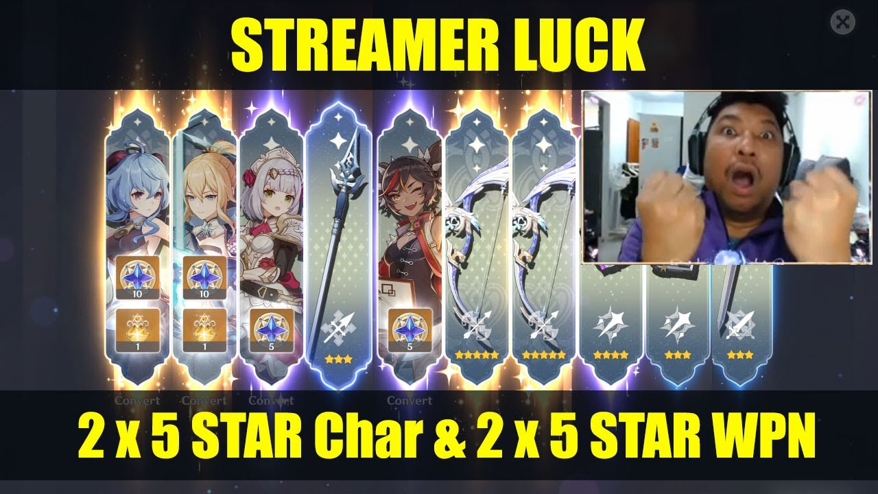 Genshin Impact Streamer Luck Is Real Guest Wishes On Livestream Gets
