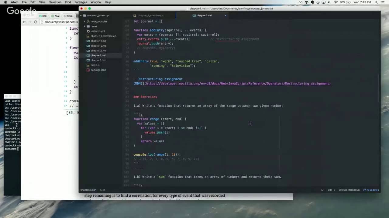 Eloquent Javascript Chapter 4 Youtube