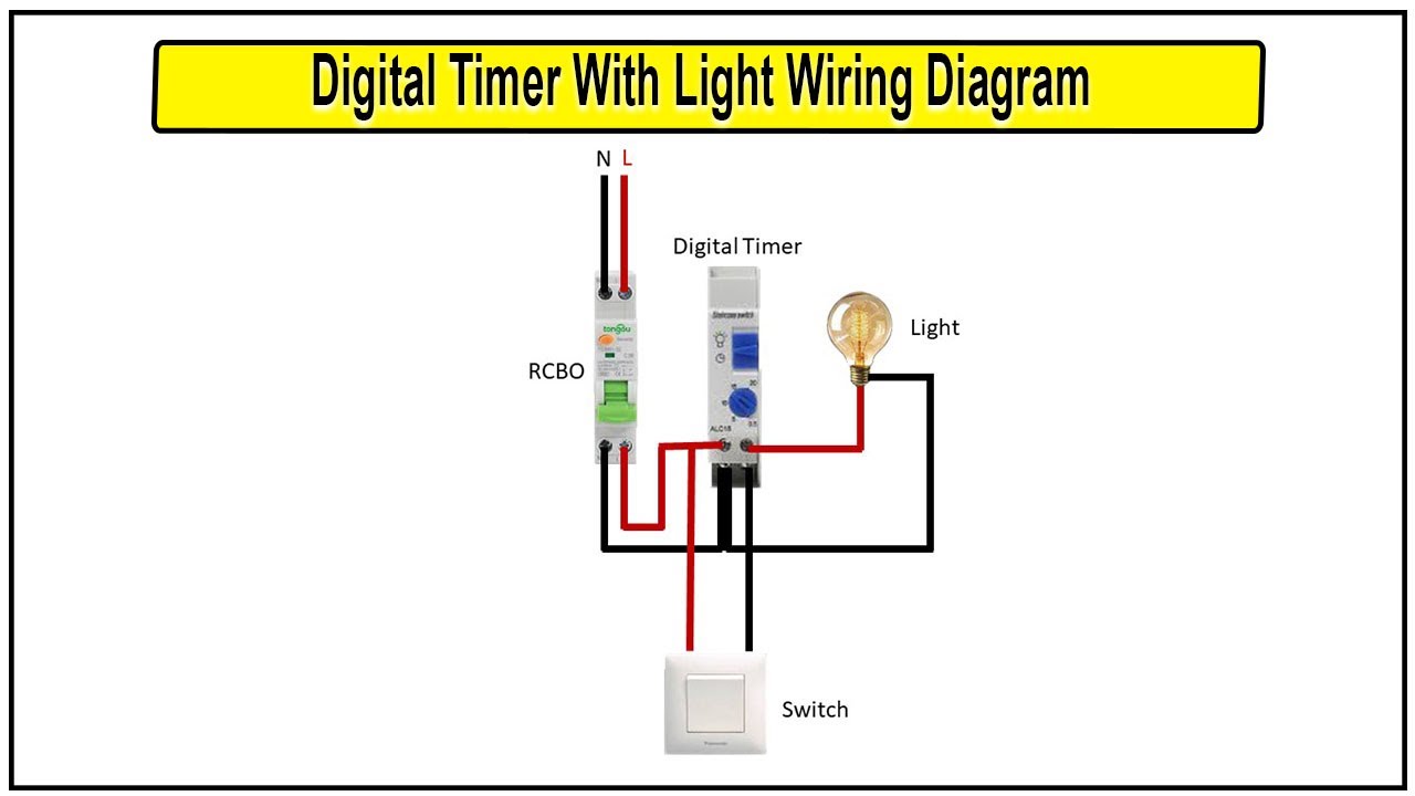 How To Make Digital Timer With Light Wiring Diagram Digital Timer