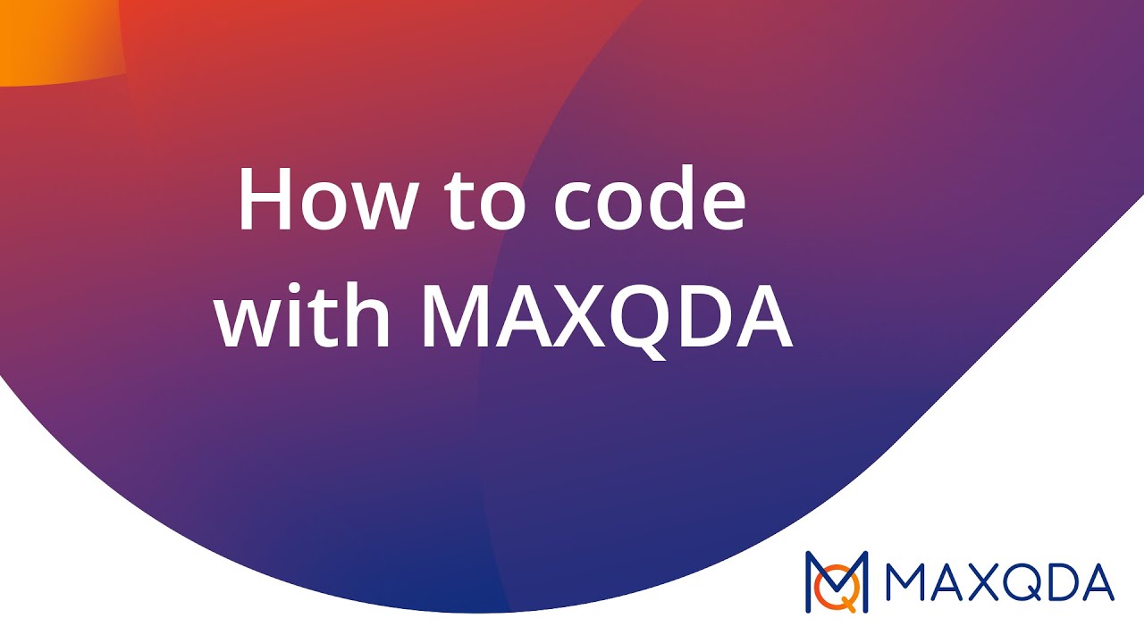 How To Code With Maxqda Youtube