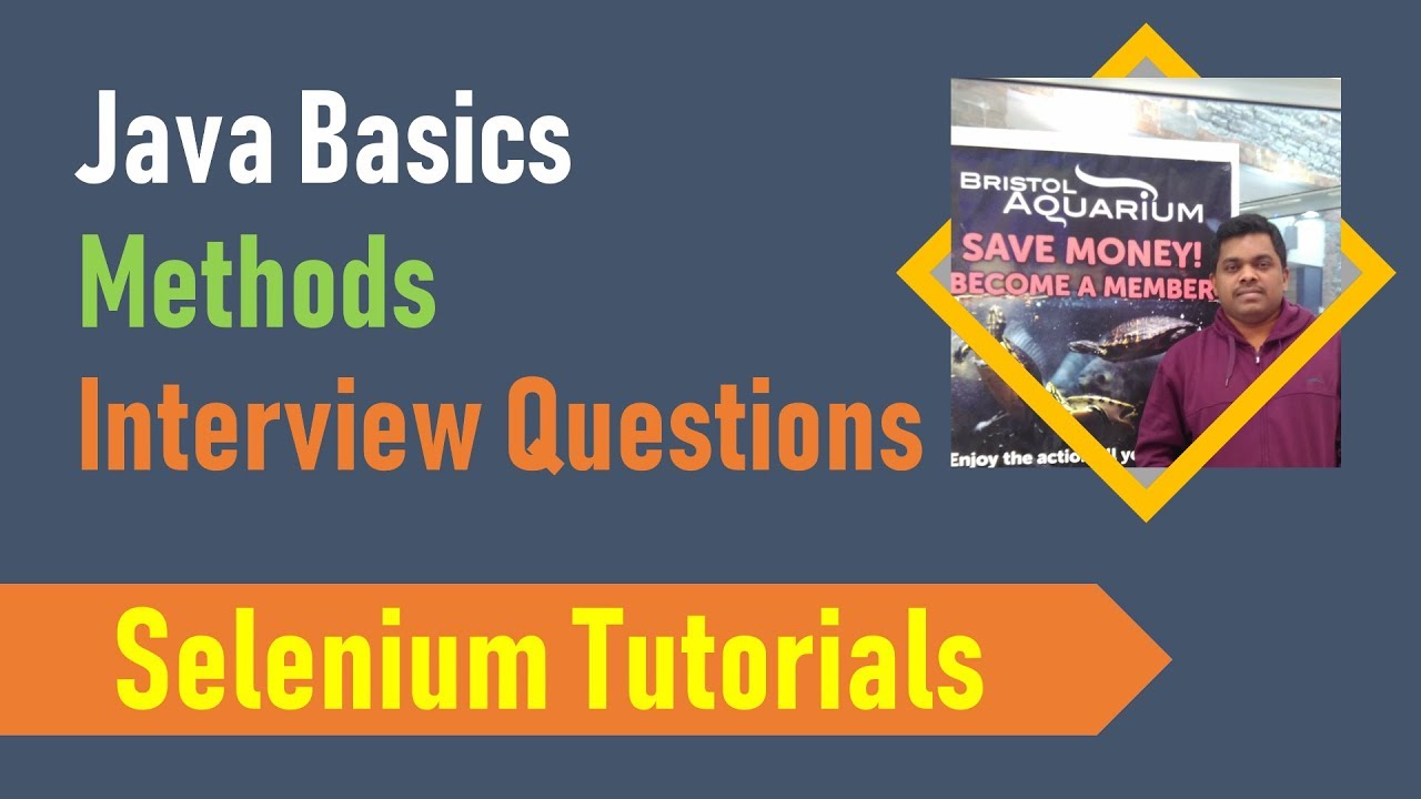 6e Java Basics For Selenium Methods Interview Questions Youtube
