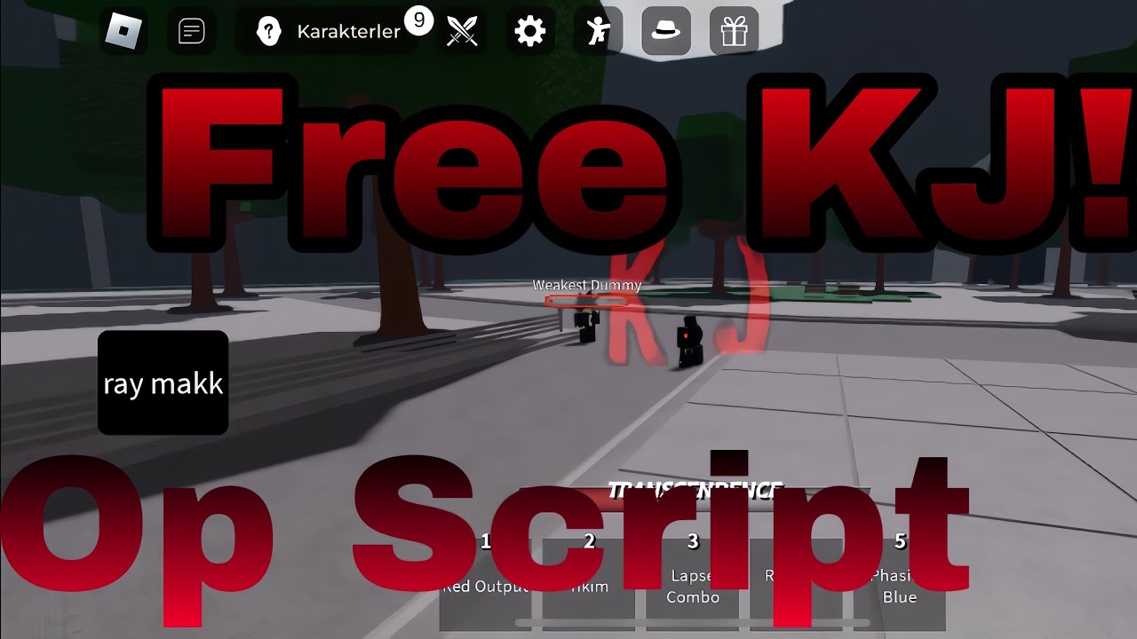 Roblox The Strongest Battleground Free Kj Script Youtube