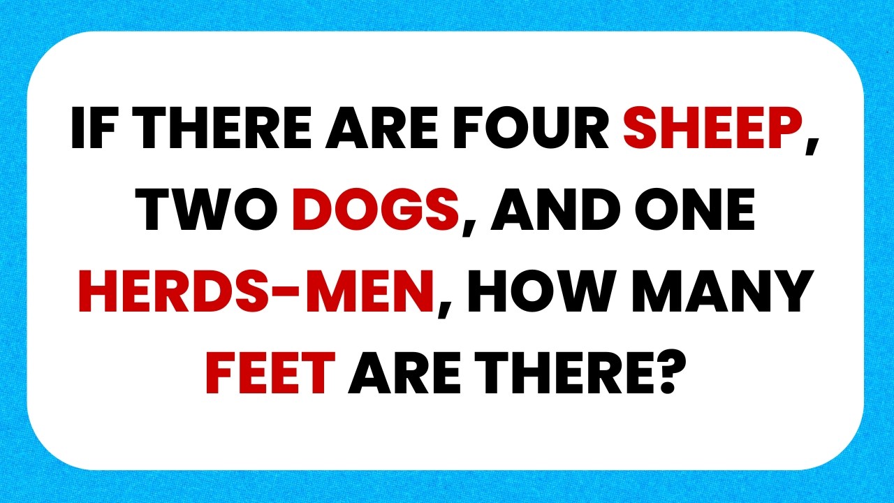 Tricky Riddles That Will Stump Even The Smartest Youtube