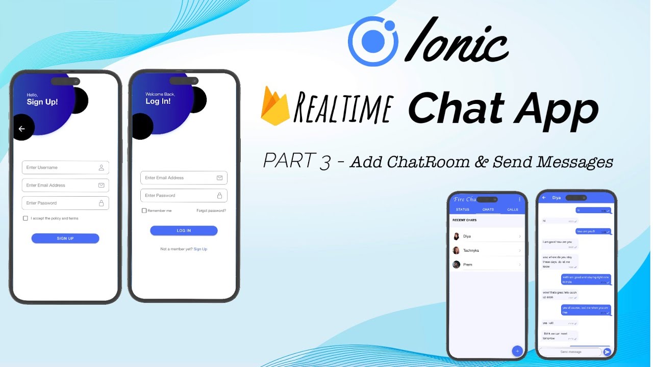 Ionic Realtime Chat App Using Firebase Part 3 Create Chatrooms