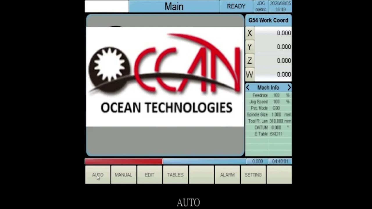 Program Editing In Ocean Technologies River350 Drilling Edm Youtube