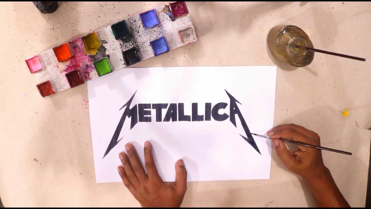 How To Draw Metallica Logo