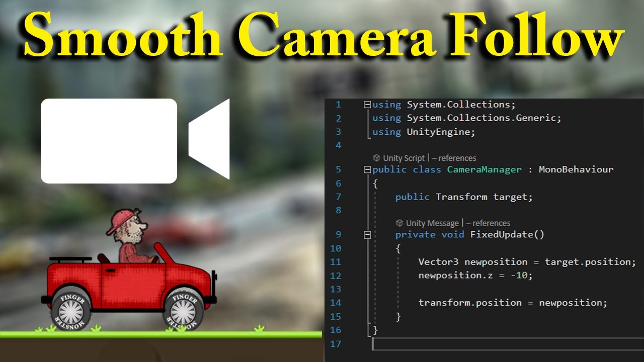Smooth Camera Follow In Unity Tutorial Youtube