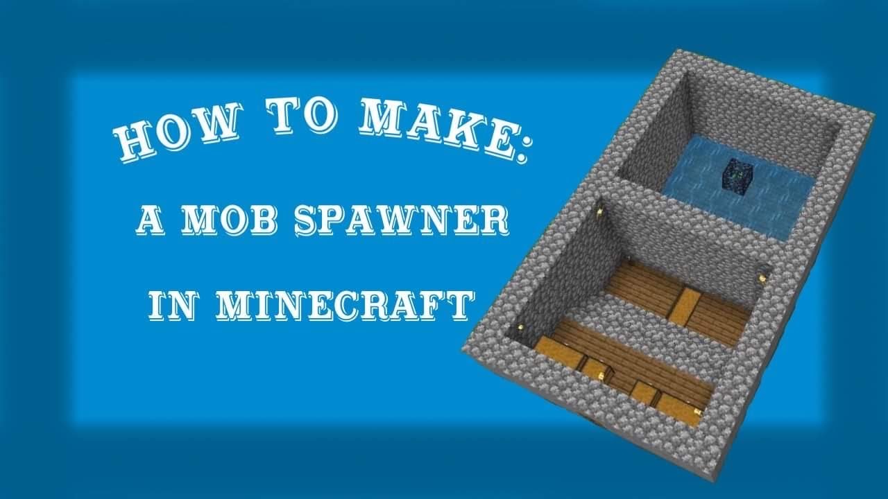 How To Build A Mob Spawner In Minecraft Youtube