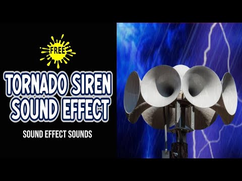 Loud Tornado Siren Sound Effect Youtube