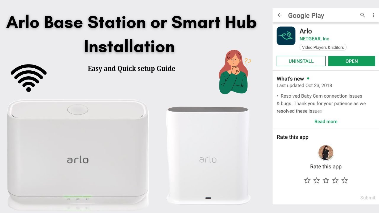 Arlo Base Station Or Smart Hub Installation Setup Arlo Base Station