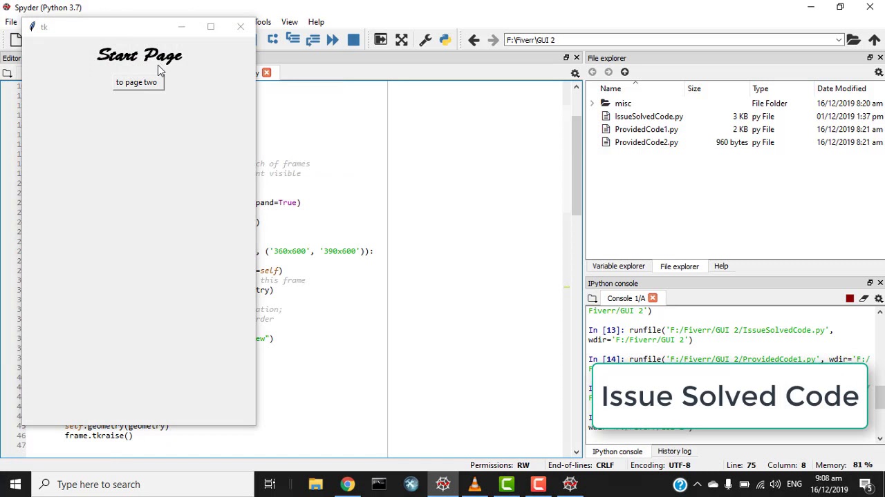 Python Tkinter Gui Frames Merging Youtube