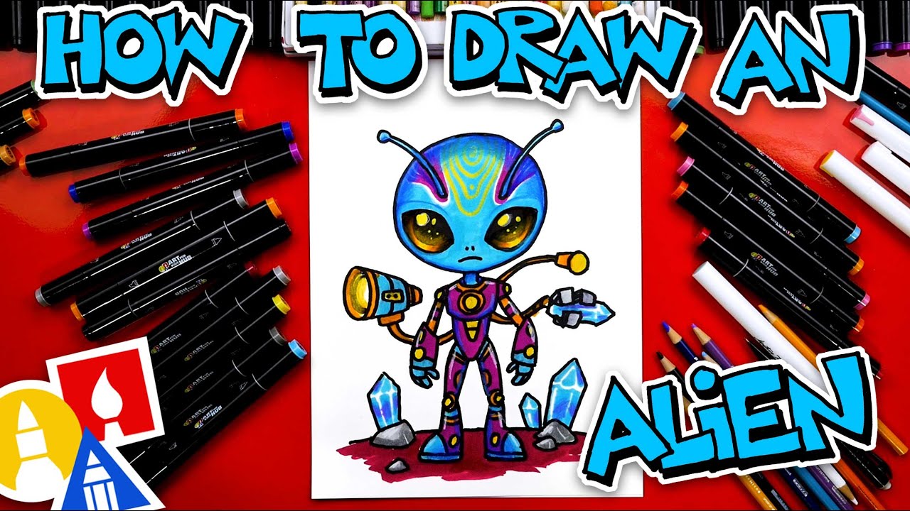 How To Draw A Cool Alien Youtube