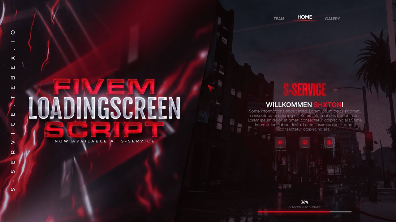 Fivem Standalone Advanced Loadingscreen S Loadingscreen Youtube