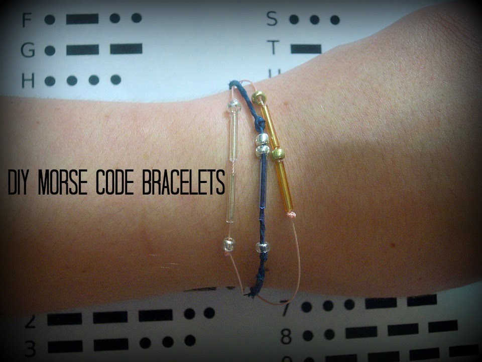 Diy Morse Code Bracelets Youtube