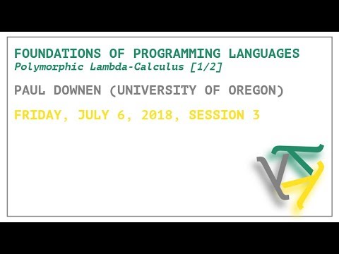 Foundations Of Programming Languages Polymorphic Lambda Calculus 1 2