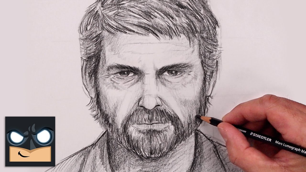 How To Draw Faces Joel Miller The Last Of Us Youtube