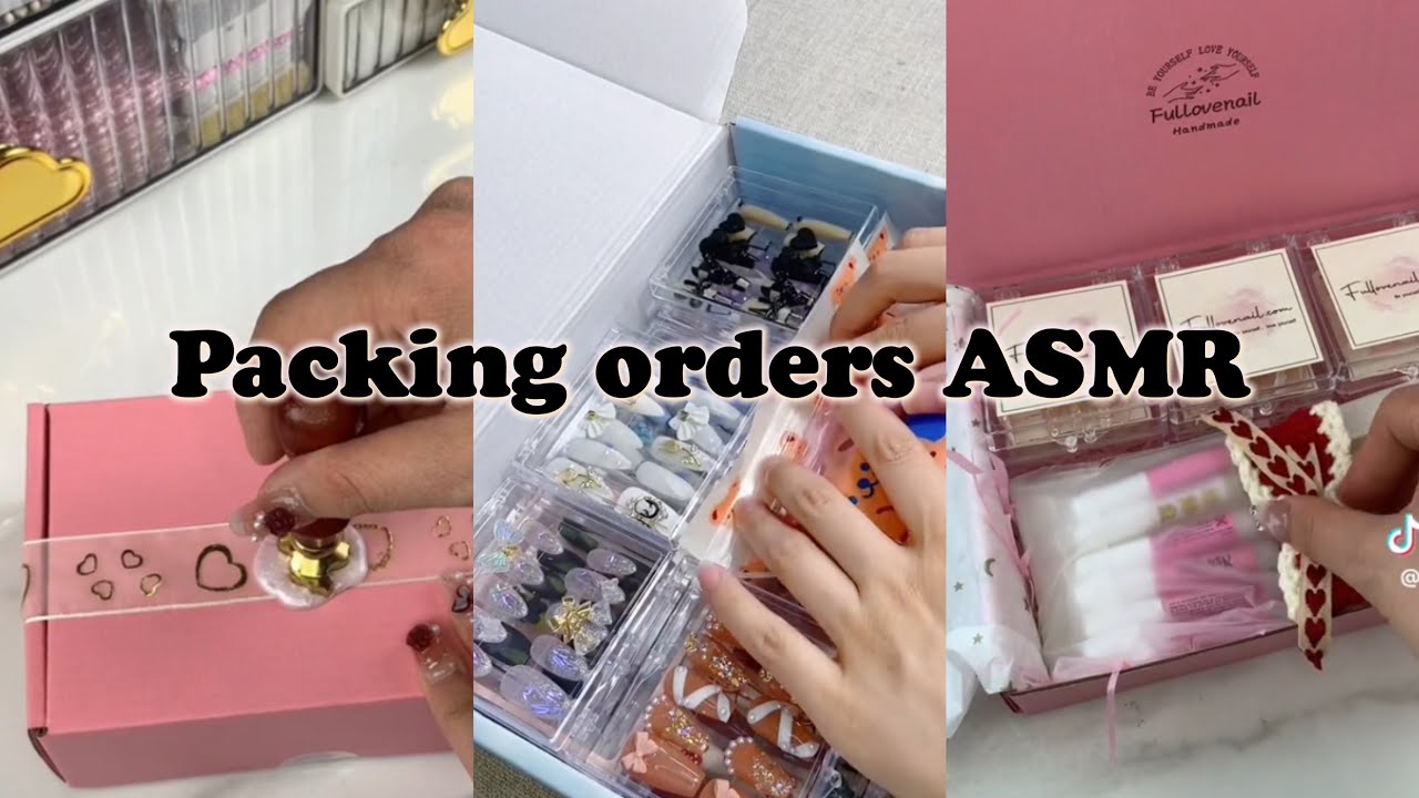 Asmr Packing Orders Tik Tok Compilation Youtube
