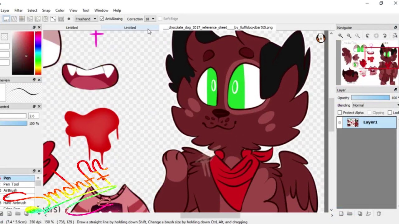 Reference Sheet Speedpaint Youtube