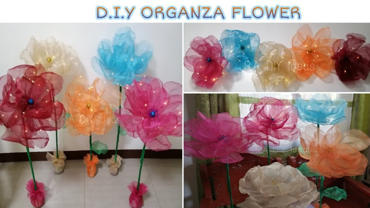 Organza Fabric Flower Tutorial