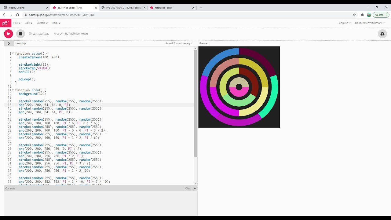 Arcs P5 Js Let S Code Youtube
