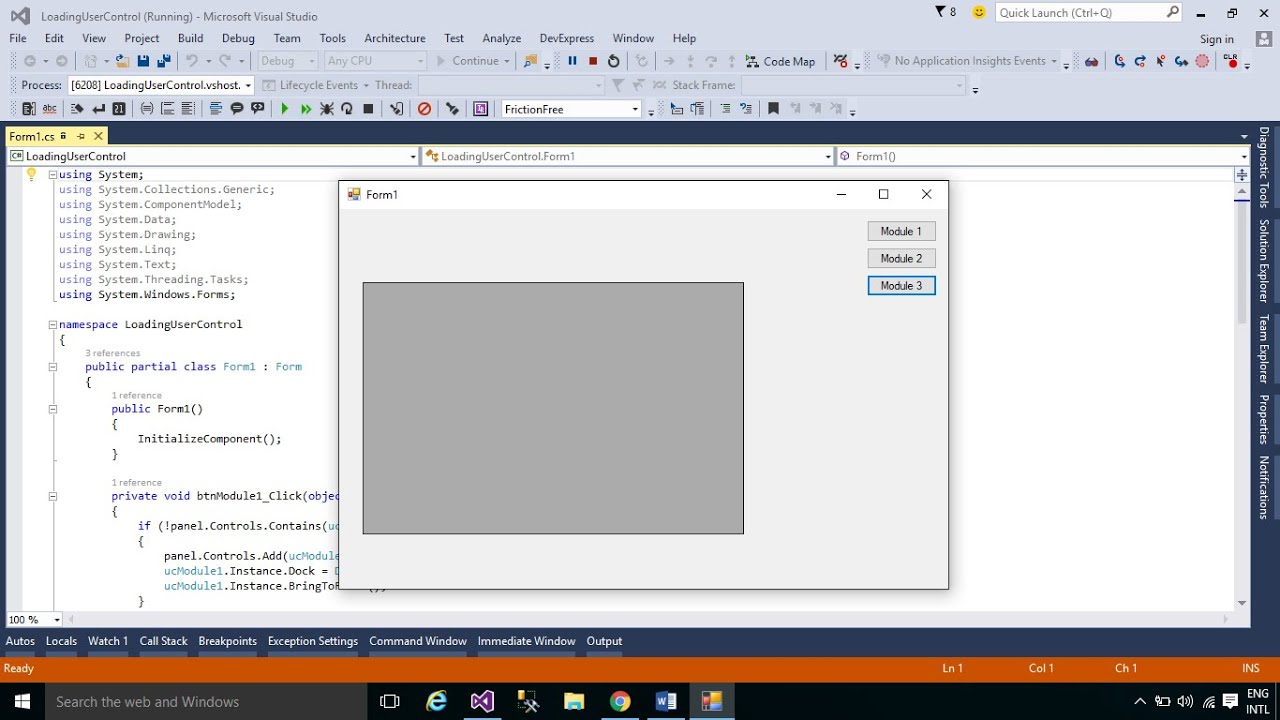 C Tutorial How To Load User Control Dynamically Foxlearn Youtube