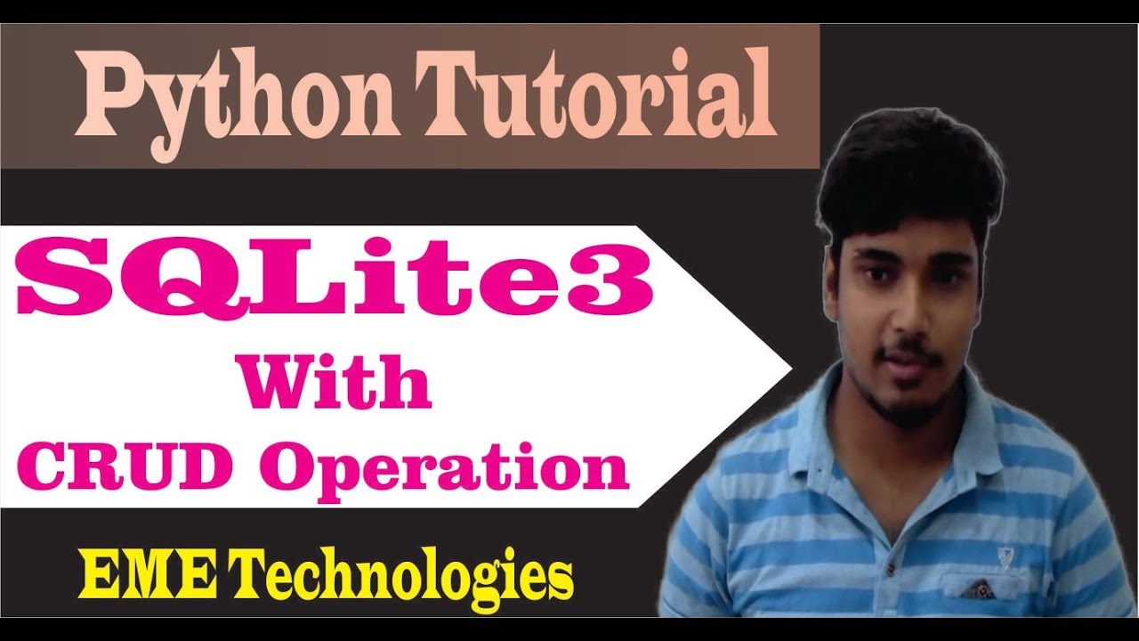 Sqlite3 In Python With Crud Operation Youtube