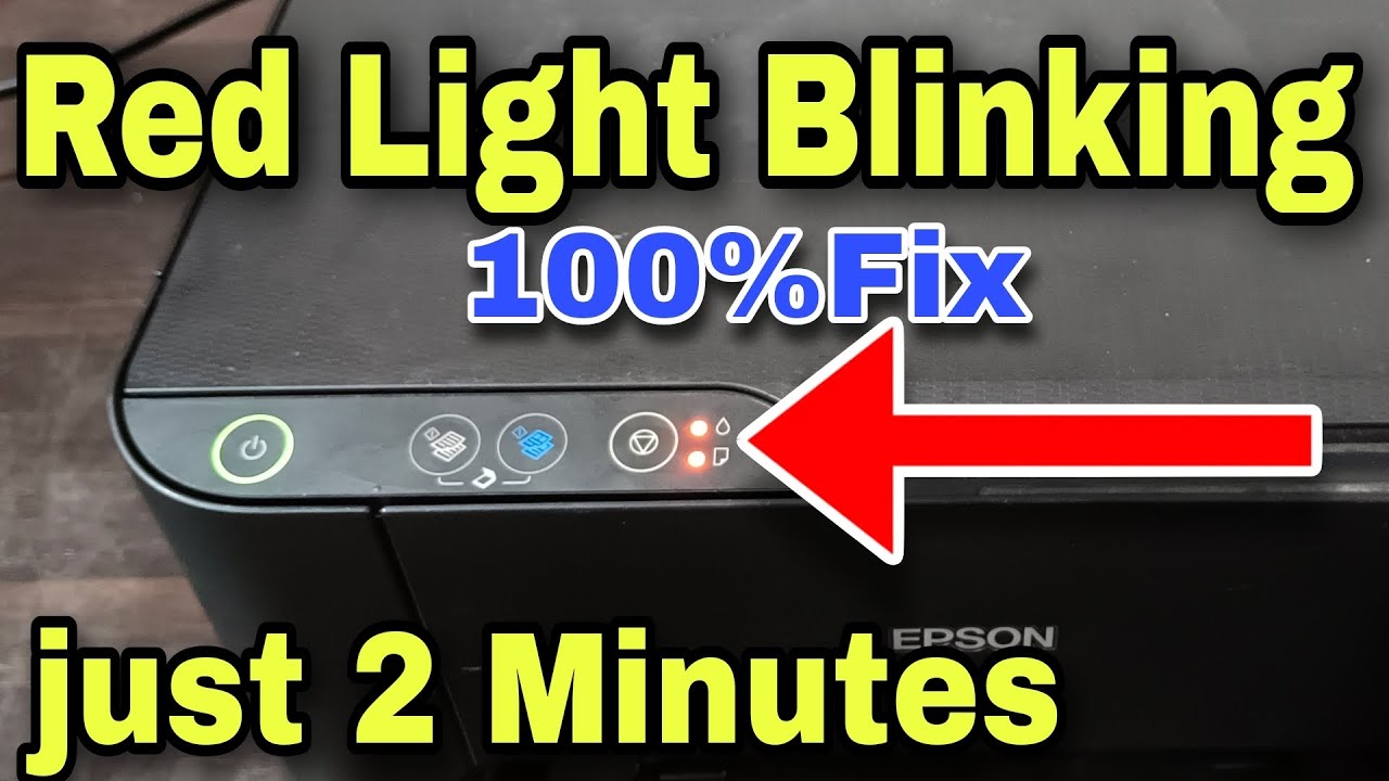 Fix Your Blinking Epson L3110 Red Light Now Epson L3150 L3210 L3250 Red ...