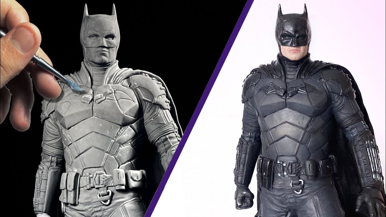 Sculpting The Batman Timelapse Robert Pattinson Suit Youtube